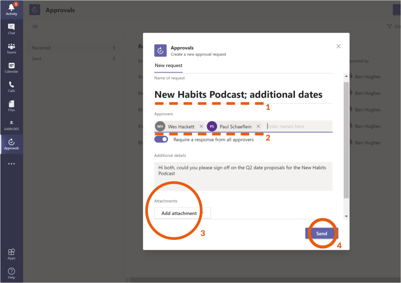 How to sign off Approval requests in Microsoft Teams Suzy Dean AddIn365