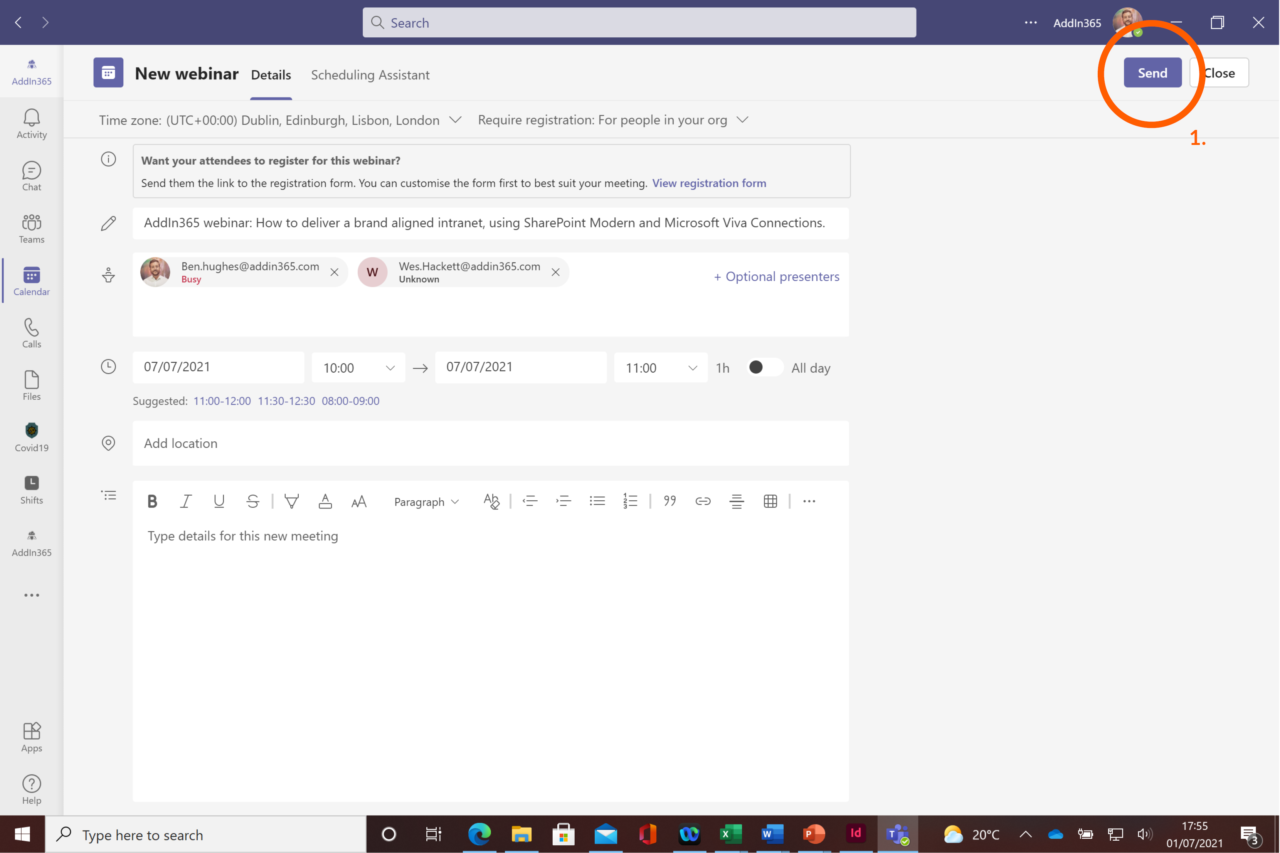 How to host your first Teams Webinar - for 1,000 attendees! - Addin365