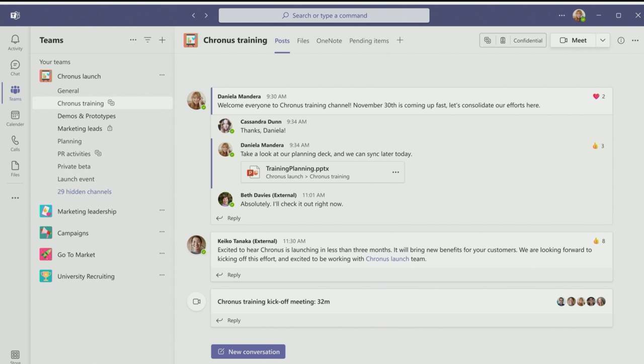 How can I switch channels without switching tenants in Teams - Connect
