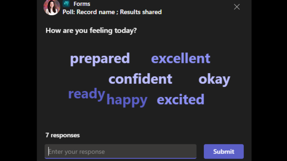 How to engage your employees with Word Cloud Poll in Microsoft Teams ...