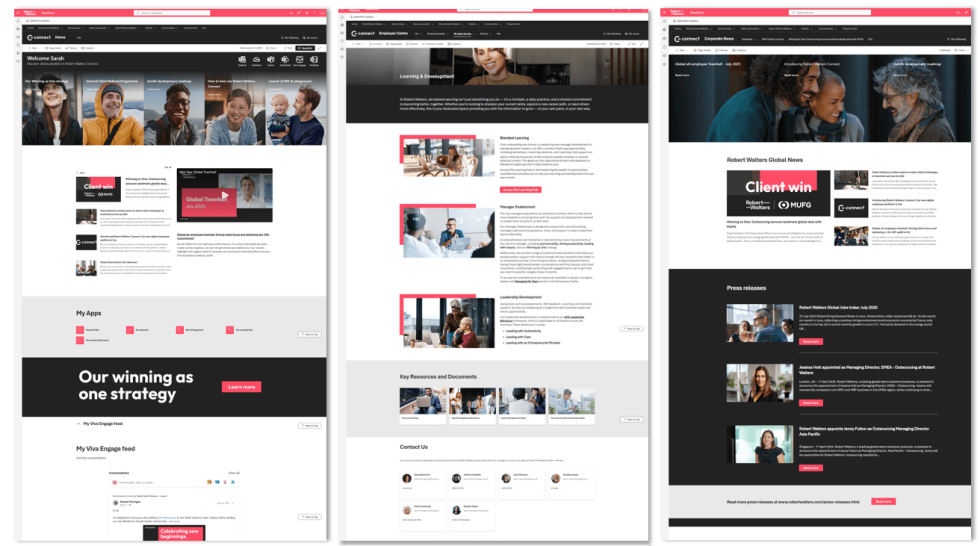 Robert Walters - SharePoint Intranet Examples